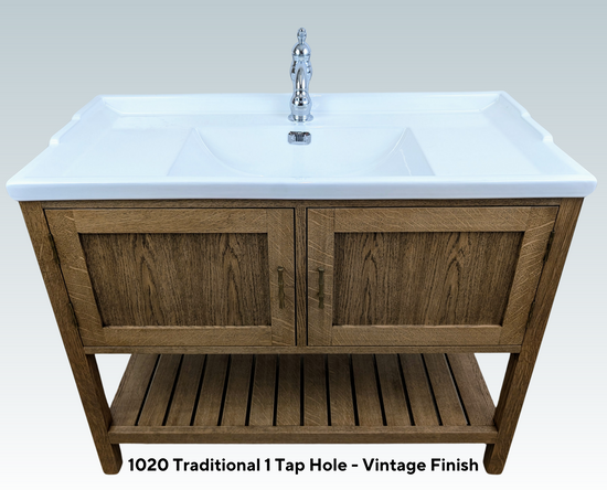 Adelaide Oak Bathroom Vanity - Elegant & Versatile