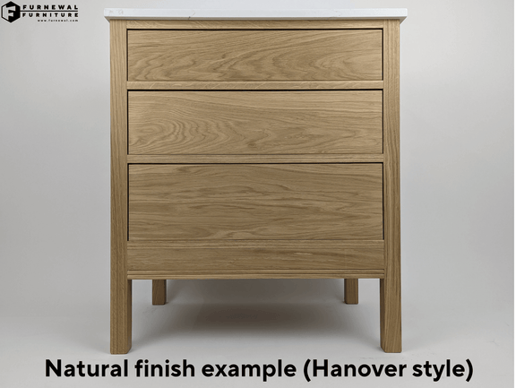 Adelaide Oak Bathroom Vanity Unit With Counter Mounted Basin