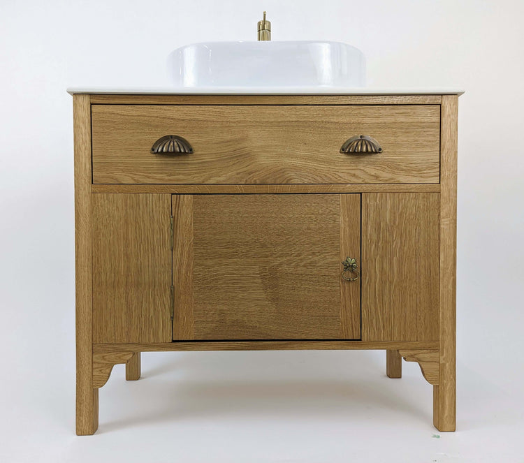 Montpelier Oak Vanity - Handcrafted Bathroom Unit