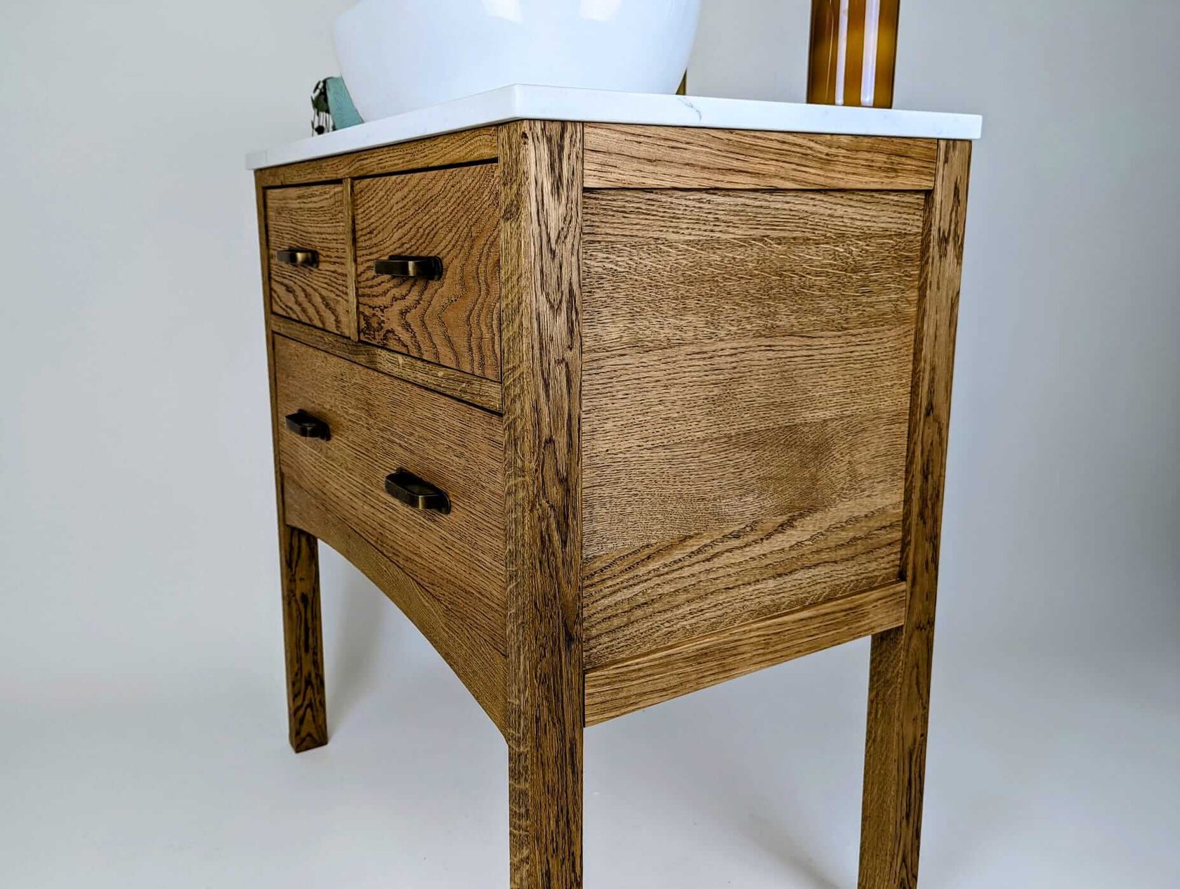 Oak Bathroom Vanity - Handmade in Brighton, UK