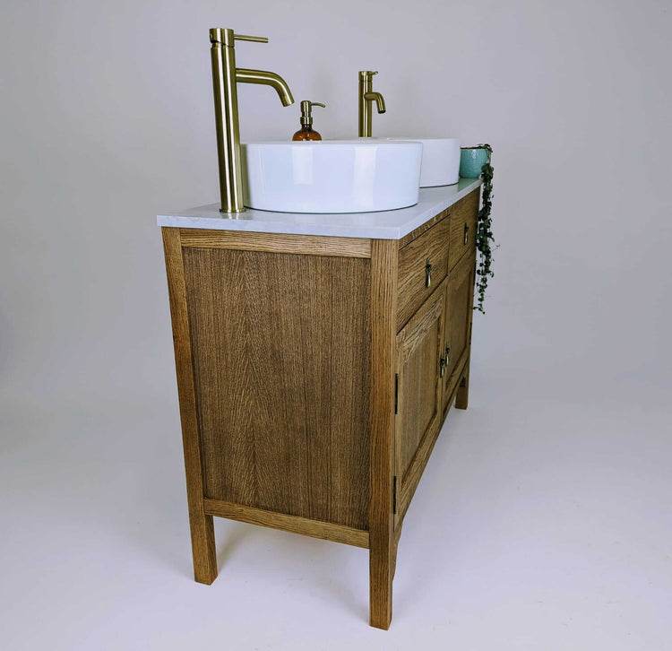 Handcrafted Palmeira Oak Vanity Unit - Brighton Made