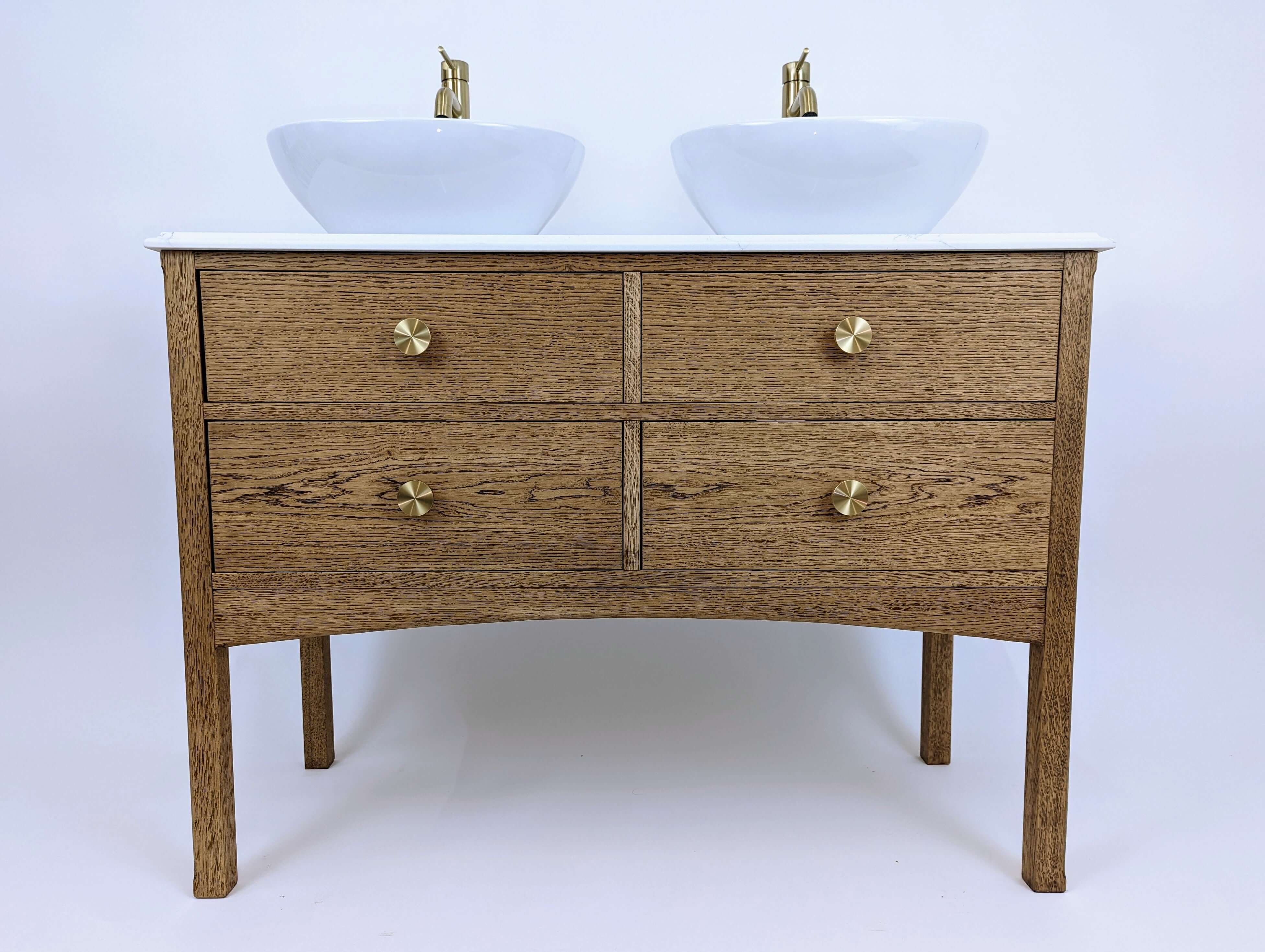 Walsingham Oak Vanity Unit | Handmade in Brighton